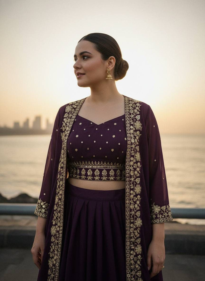 Indo-Western Lehenga Set – Jacobs Couture